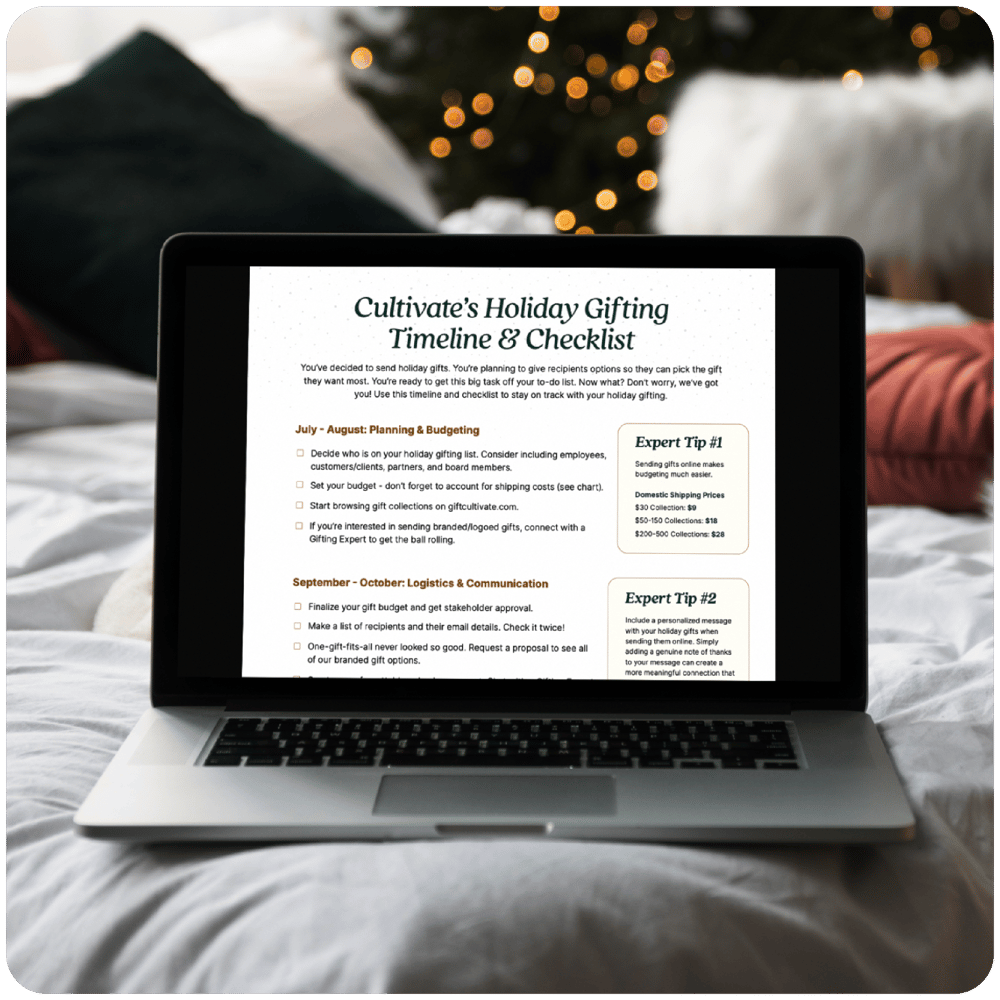 Cultivate Corporate Holiday Gifting | Employee Holiday Gifting
